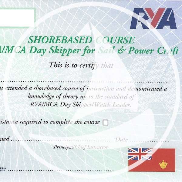 Day Skipper Assessment - Sailing Course Classroom